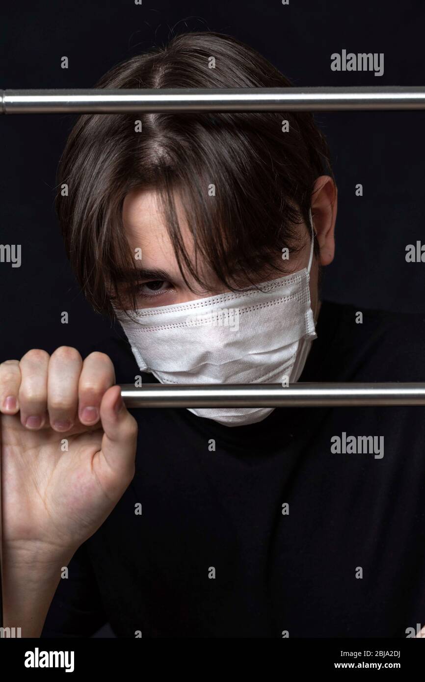 child in a cage, the concept of restriction of freedom and violation of ...