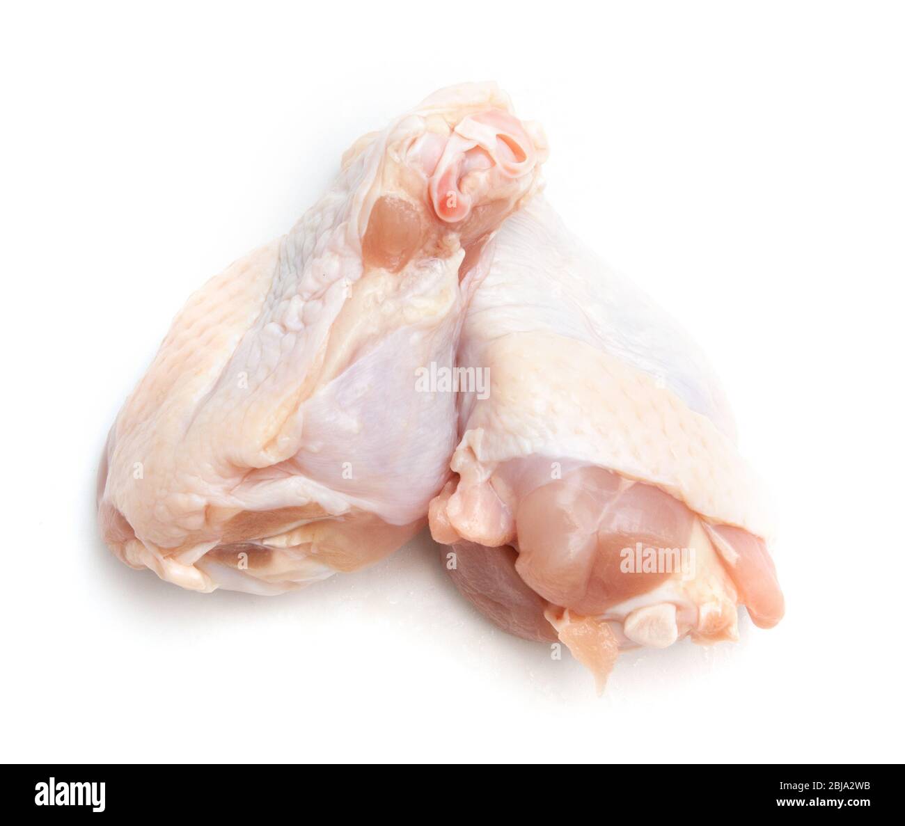 raw chicken leg isolated on white background Stock Photo - Alamy