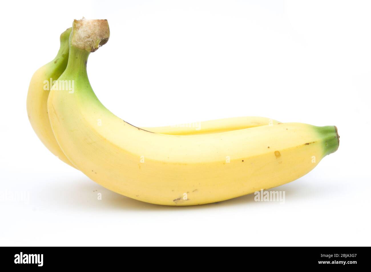 two bananas isolated on white background Stock Photo - Alamy