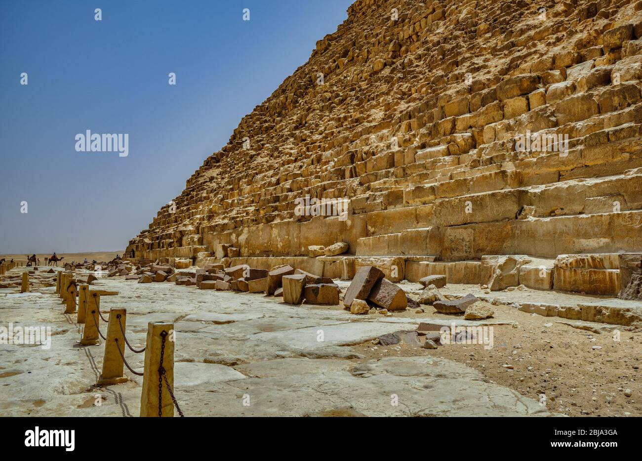 Giza Plateau with the Giza pyramid complex in Cairo, Egypt Stock Photo ...