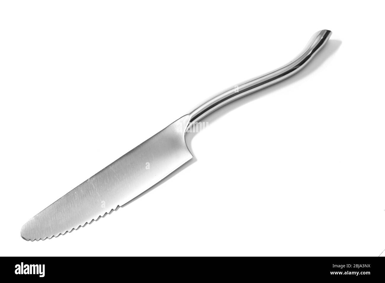 steel metal table knife isolated over white background Stock Photo - Alamy
