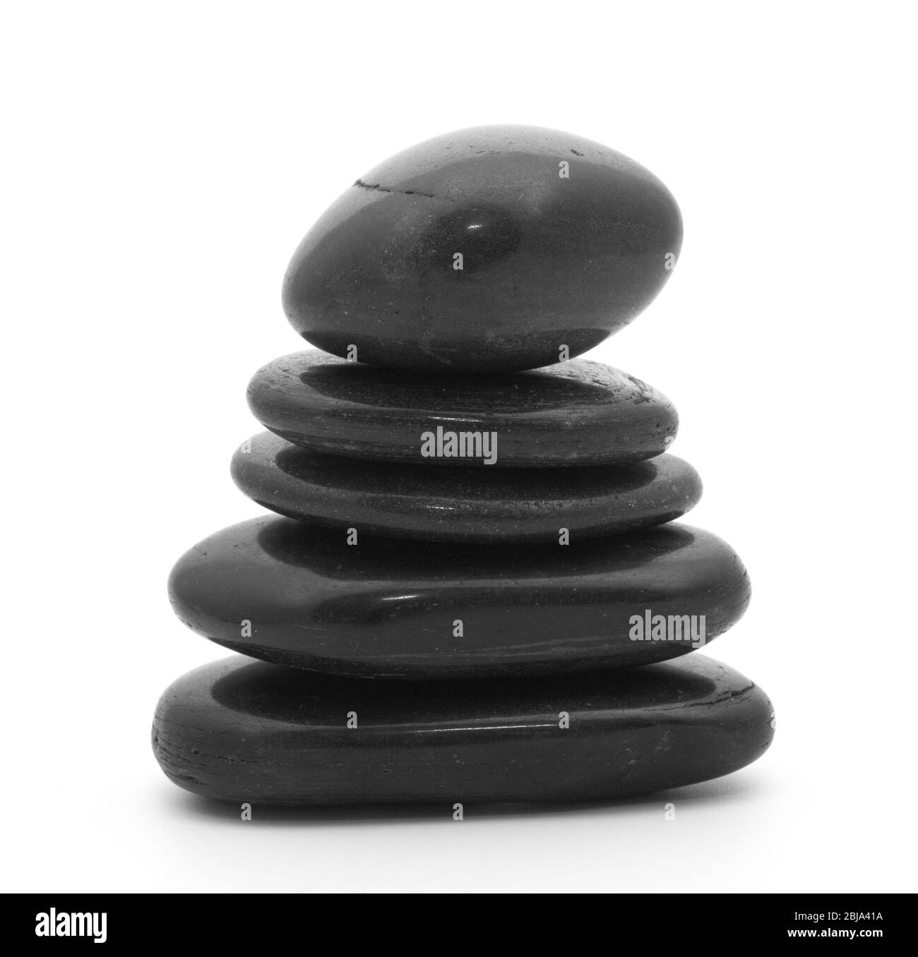 spa stones on white background Stock Photo - Alamy