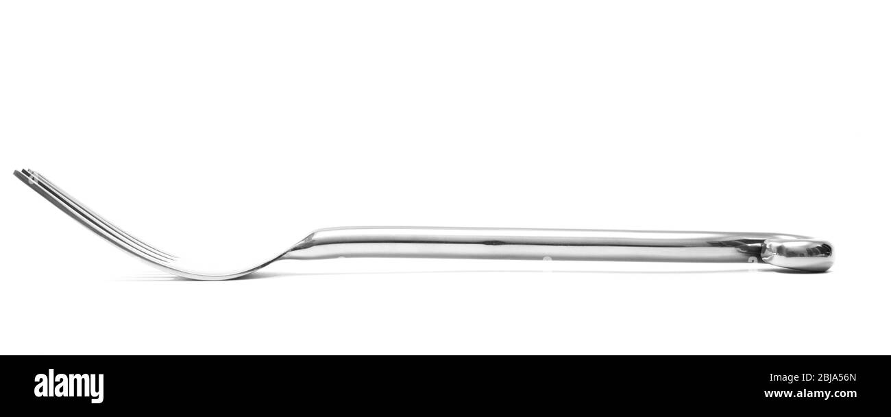 beautiful fork Stainless steel isolated over the white background Stock ...
