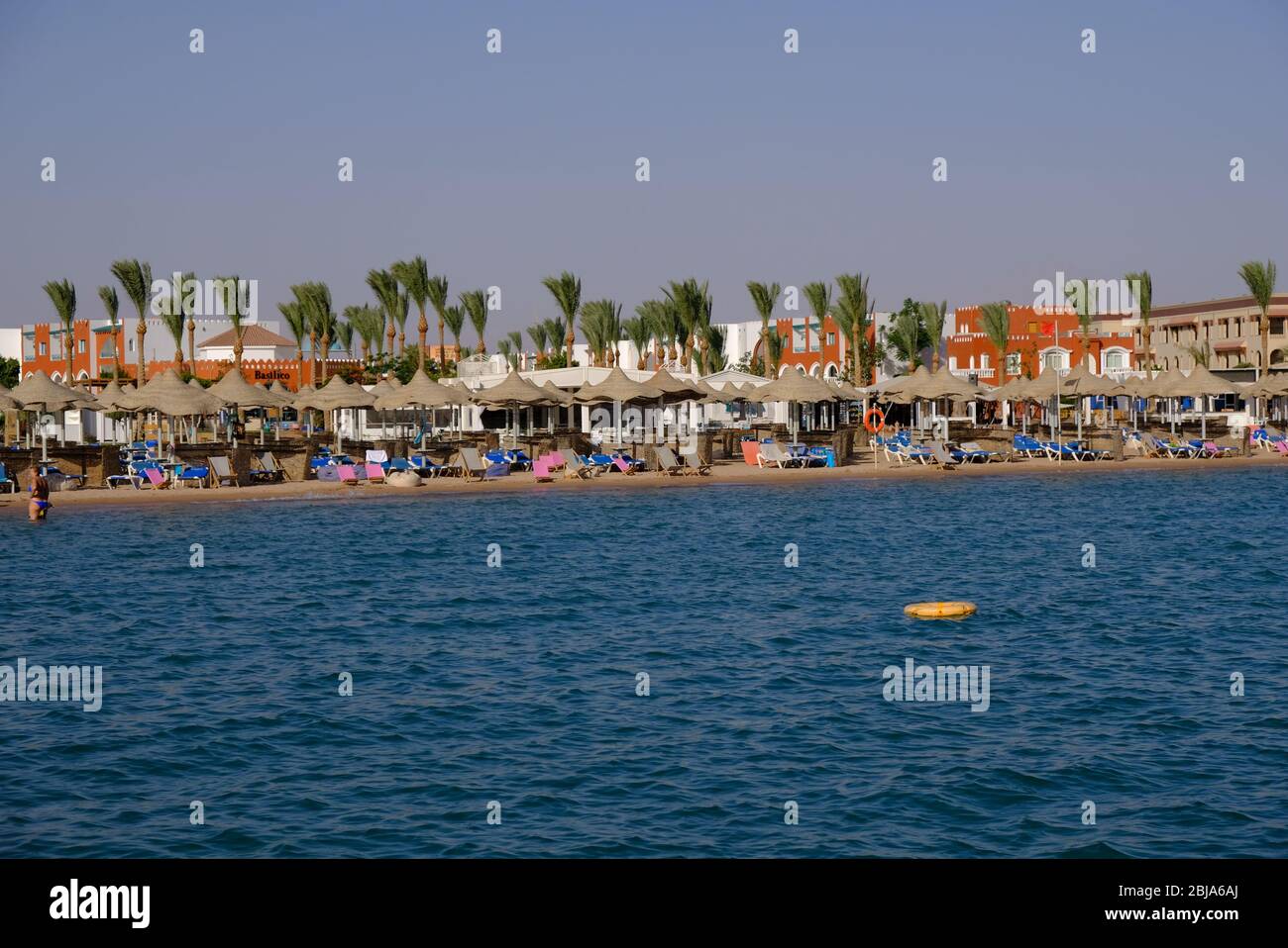Hurghada / Egypt - May 2019: Hurghada, popular beach resort town along ...
