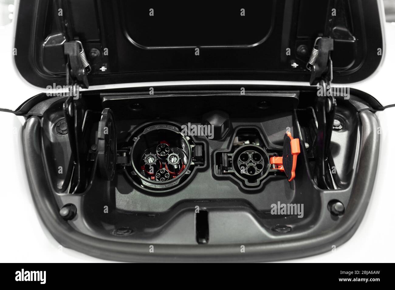 Electric car charging device, closeup Stock Photo - Alamy