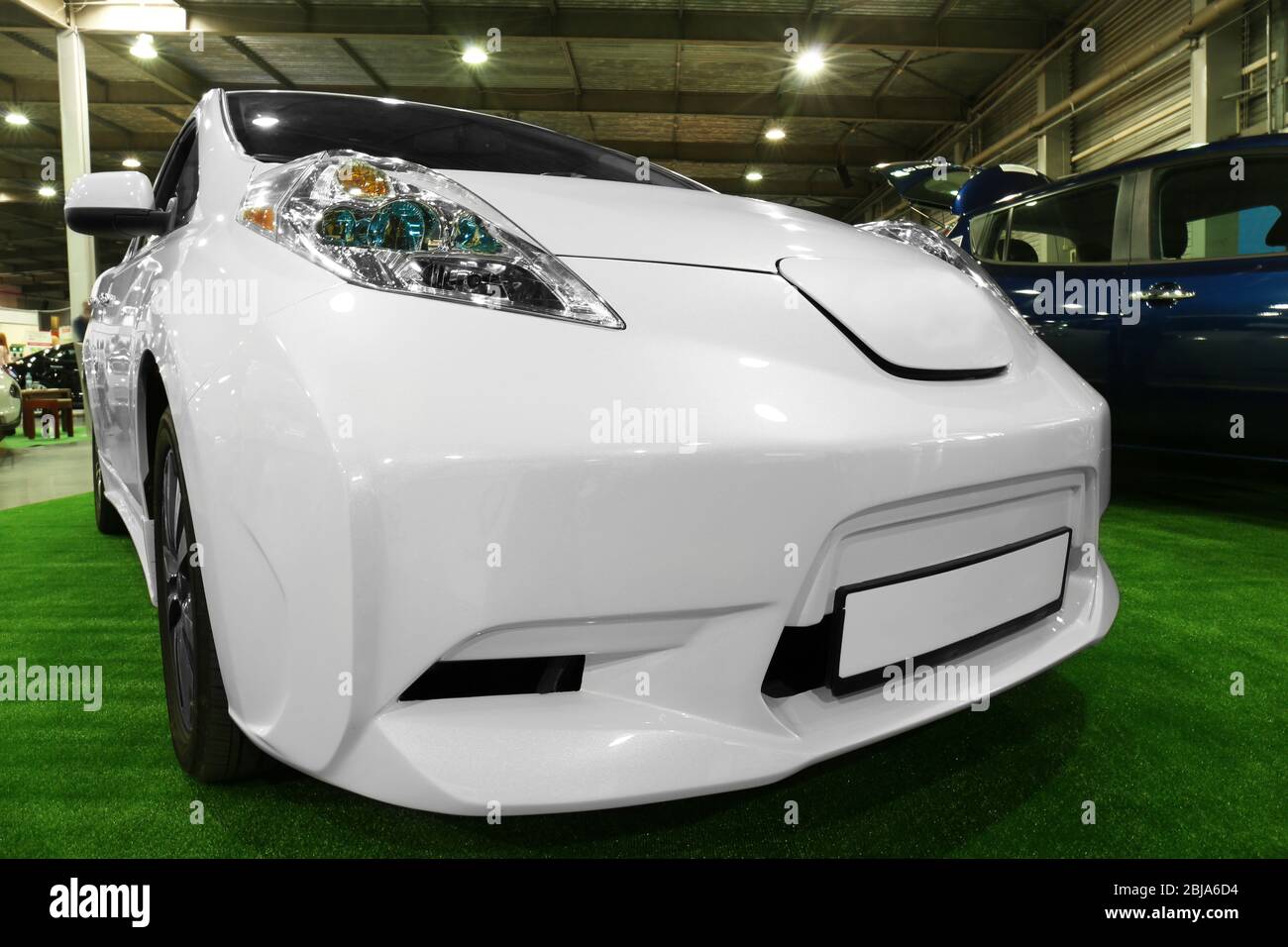 New car in the automobile salon Stock Photo - Alamy