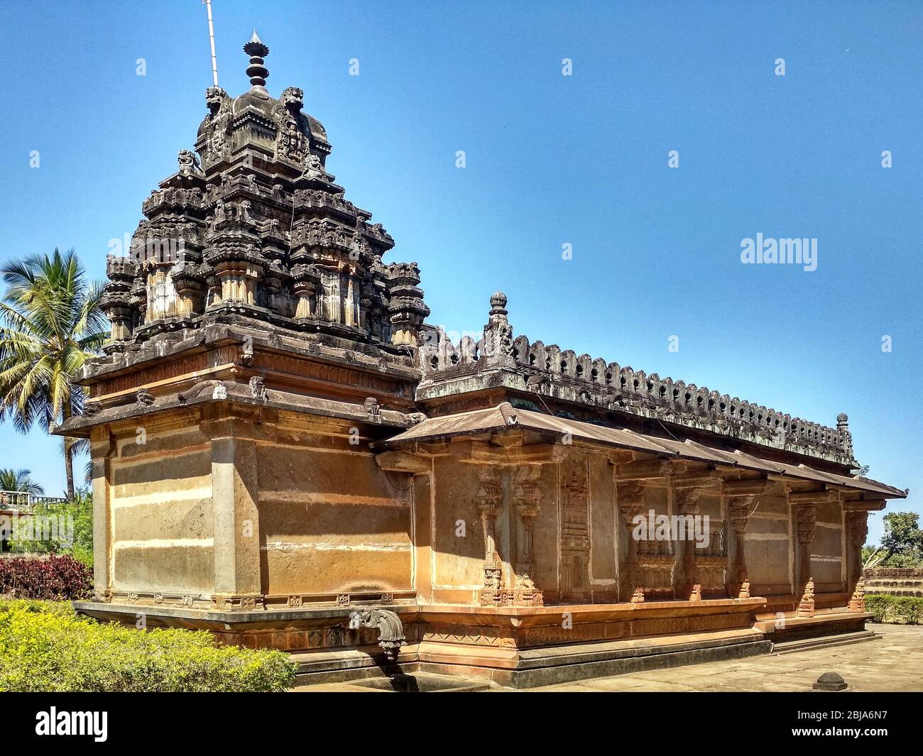 Ganesh temple at Aghoreshwar complex Stock Photo - Alamy