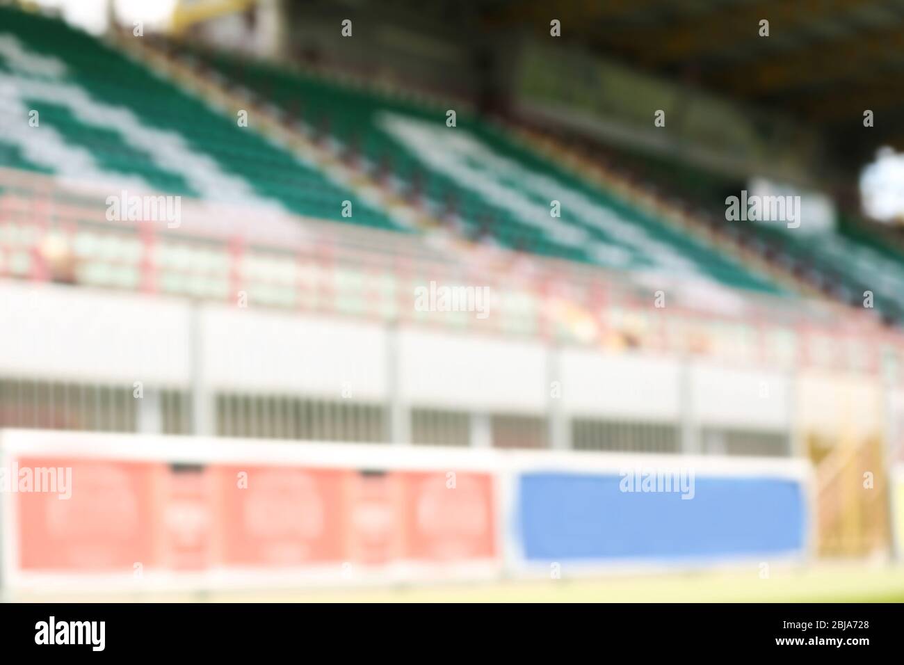 Blurred background of football stadium Stock Photo - Alamy