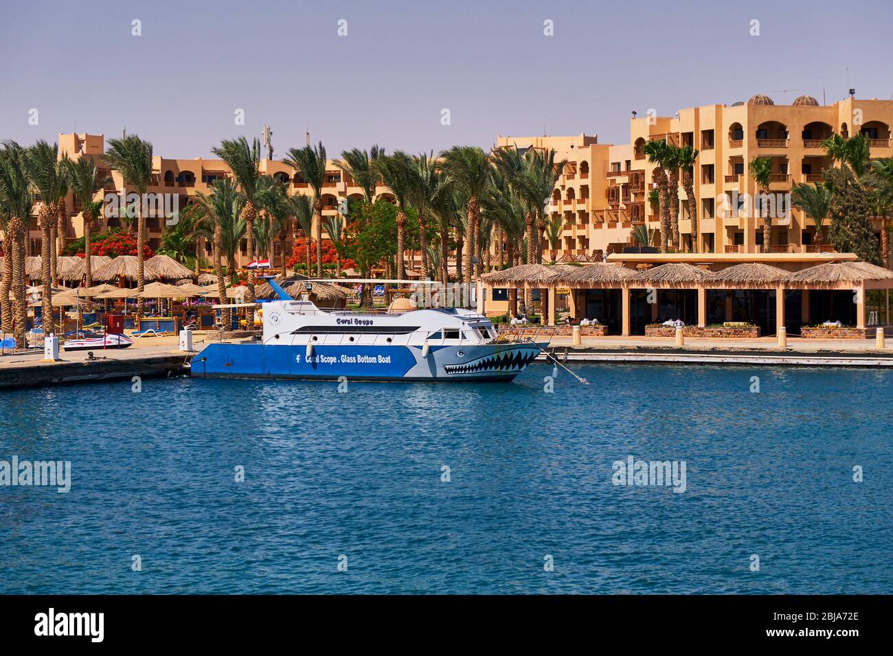 Hurghada / Egypt - May 2019: Hurghada, popular beach resort town along ...
