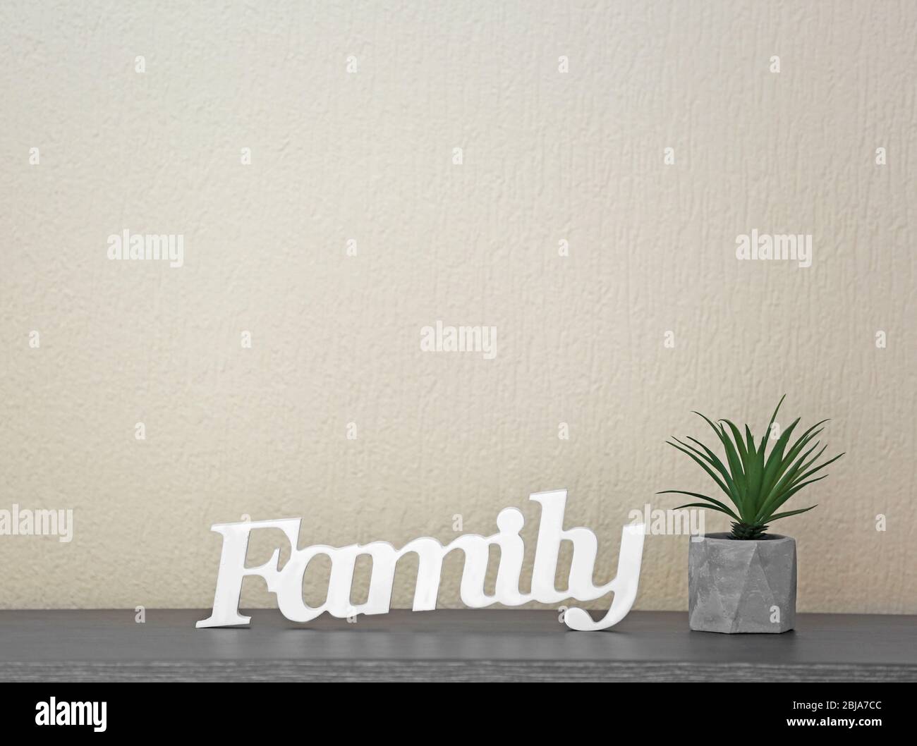 Word Family on color wall background Stock Photo - Alamy