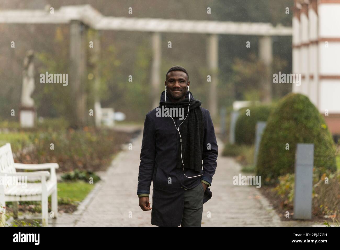 One african black man walking hi-res stock photography and images - Alamy
