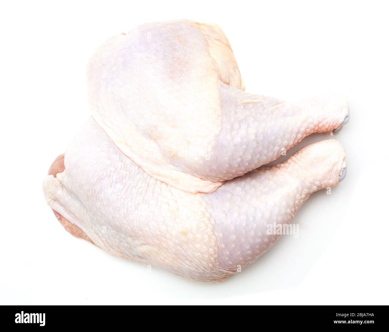 raw chicken leg isolated on white background Stock Photo - Alamy