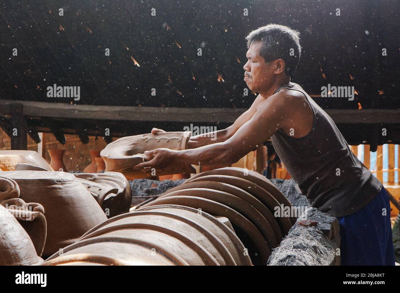 Traditional Pottery Production on Kasongan Village, Yogyakarta Stock ...