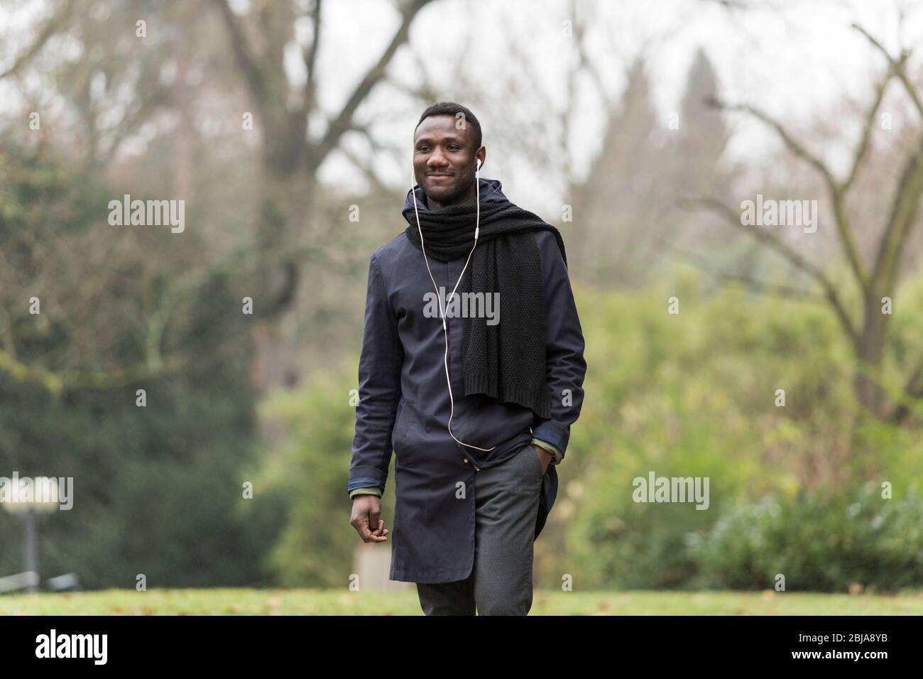 Black Man Walking Away