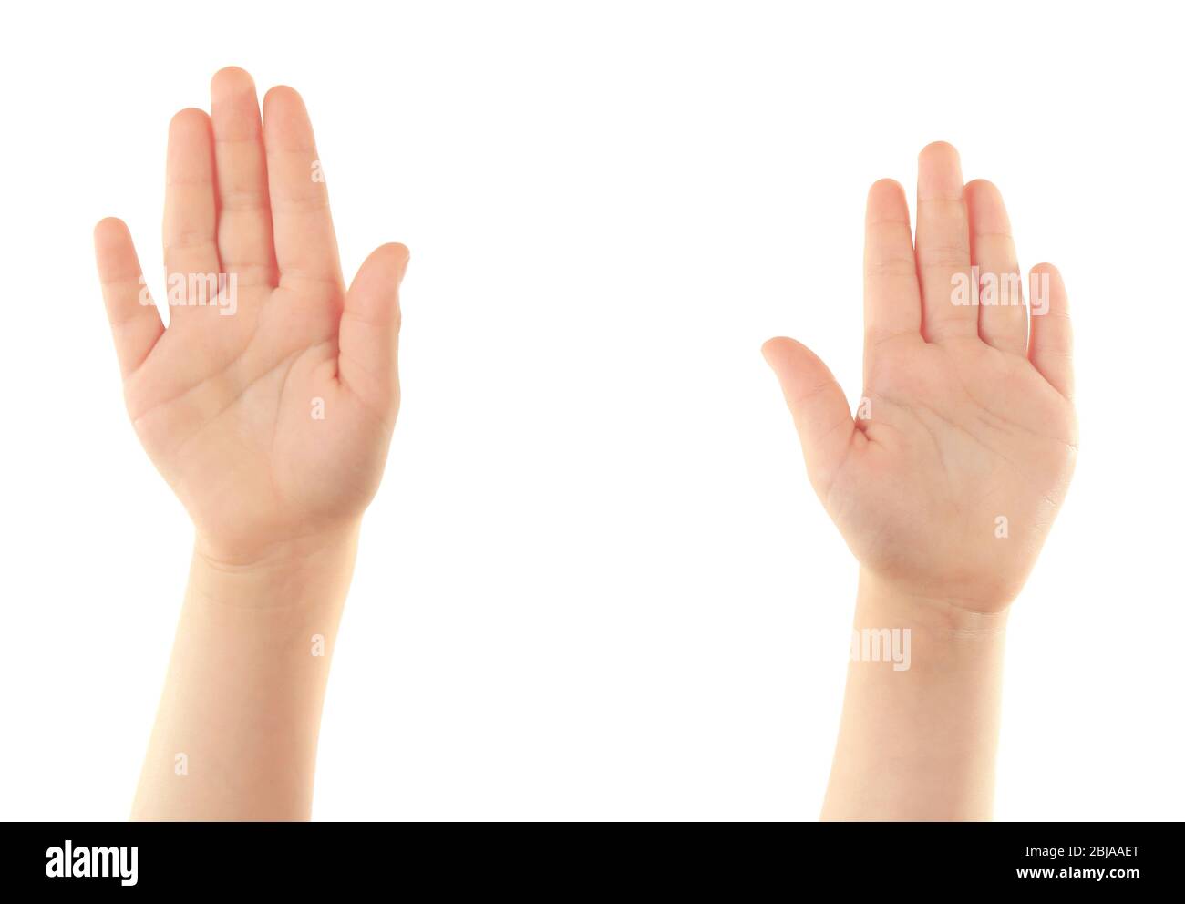 Child hands isolated on white Stock Photo - Alamy