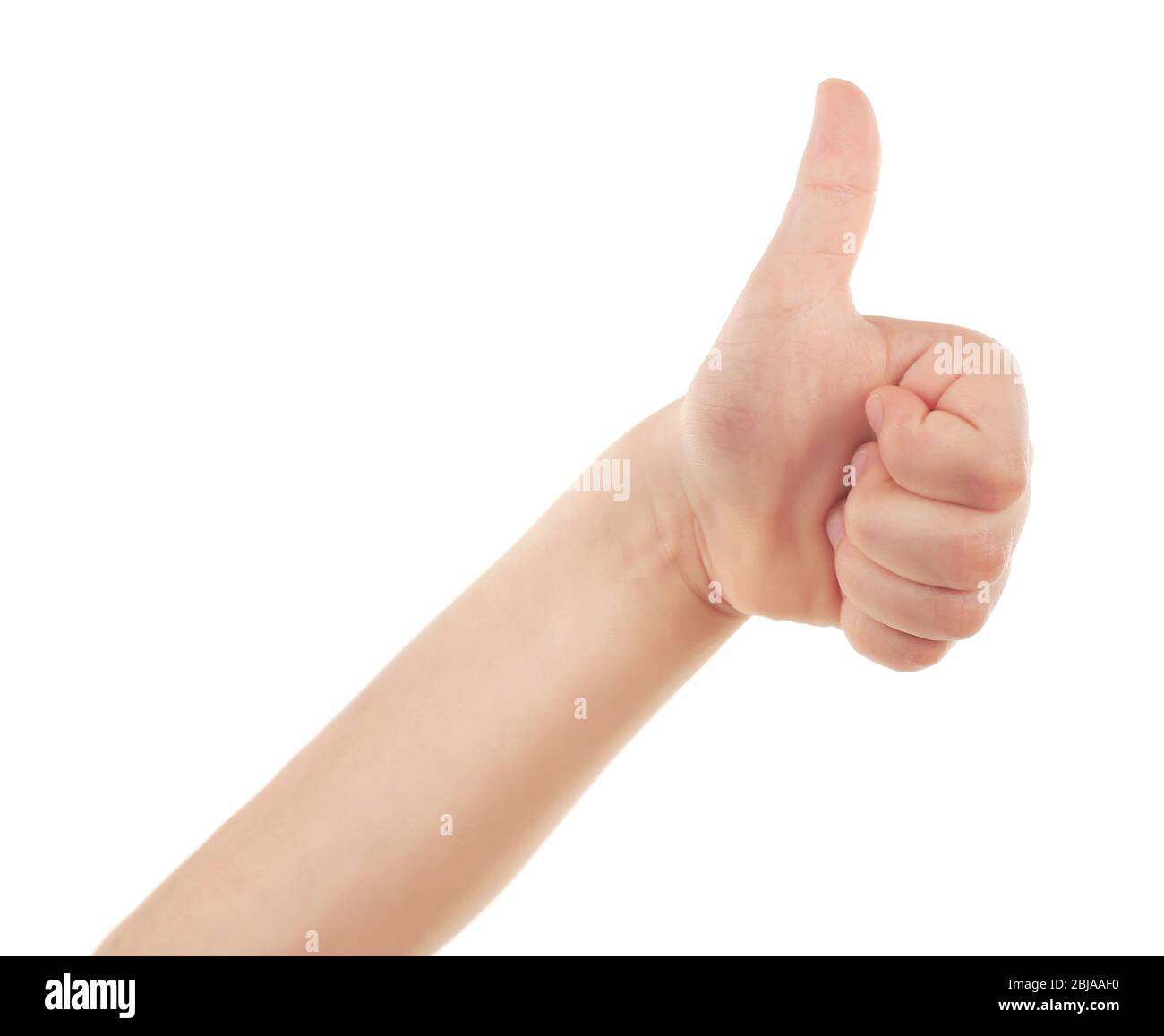 Child hand isolated on white Stock Photo - Alamy
