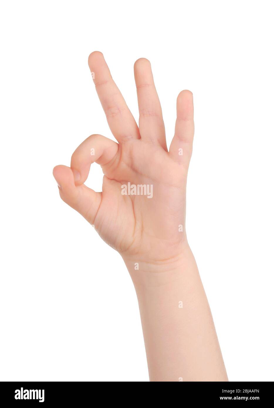 Child hand isolated on white Stock Photo - Alamy