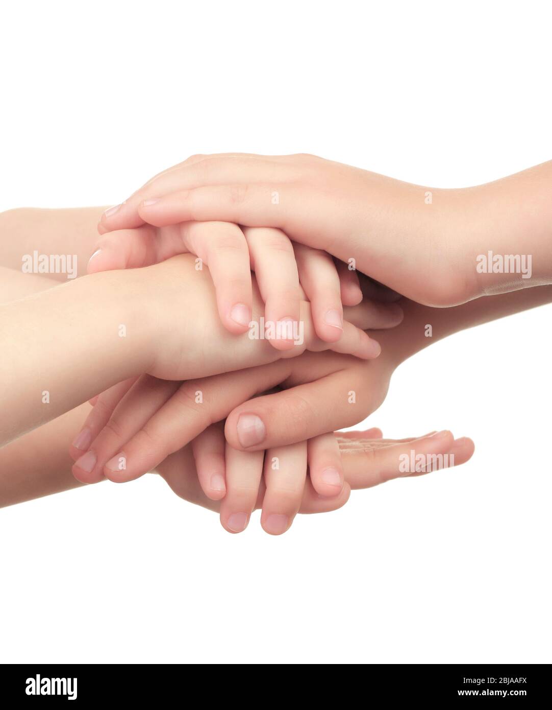 Kids hands isolated on white Stock Photo - Alamy