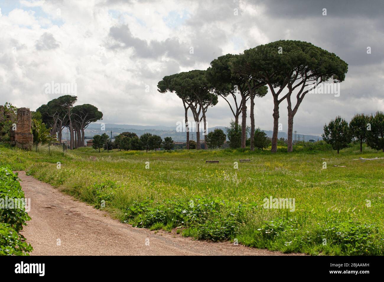 Rome, Italy. 29th Apr 2020. Rome, coronavirus emergency, the Aqueduct ...