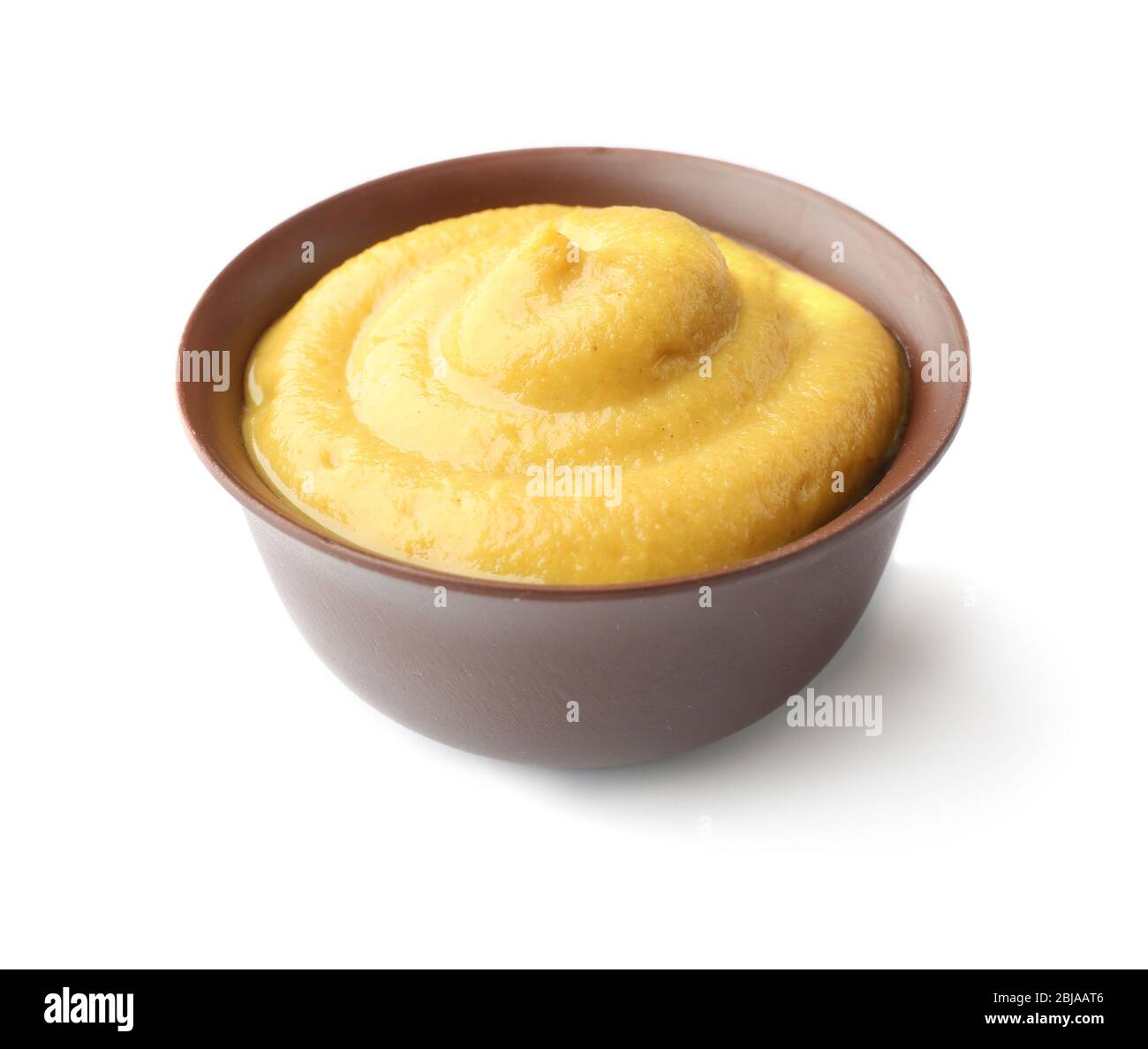 Fresh mustard isolated on white Stock Photo - Alamy