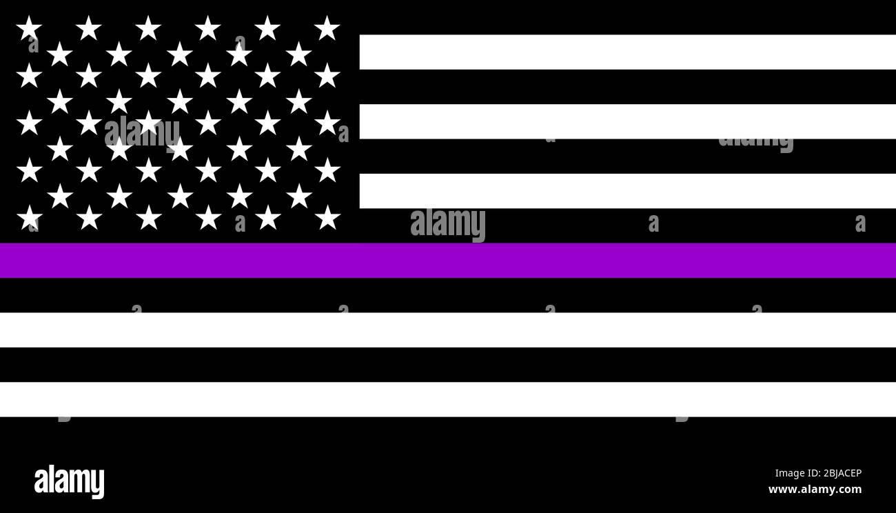 thin purple line USA flag dead Army and Military Police Members symbol ...