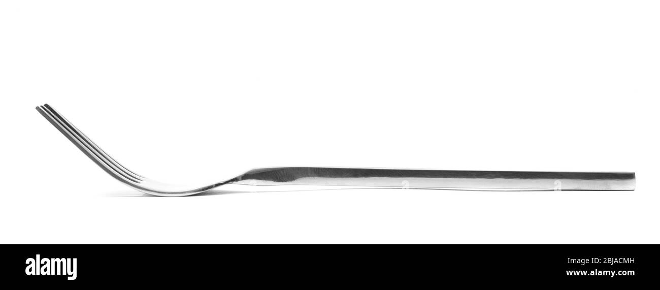 beautiful fork Stainless steel isolated over the white background Stock ...