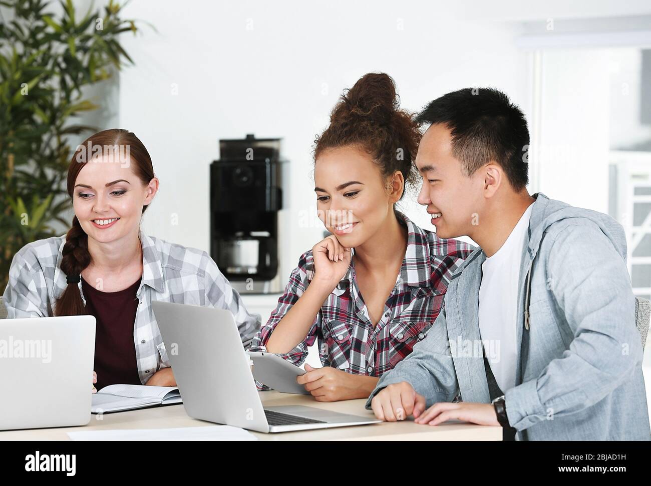 Group of people working in office Stock Photo - Alamy