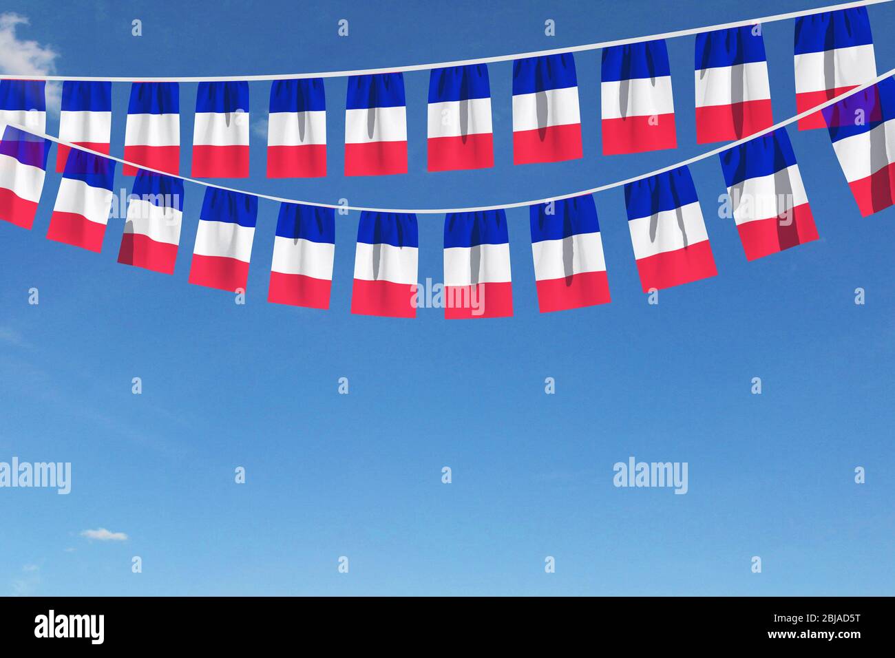French flag bunting hi-res stock photography and images - Alamy