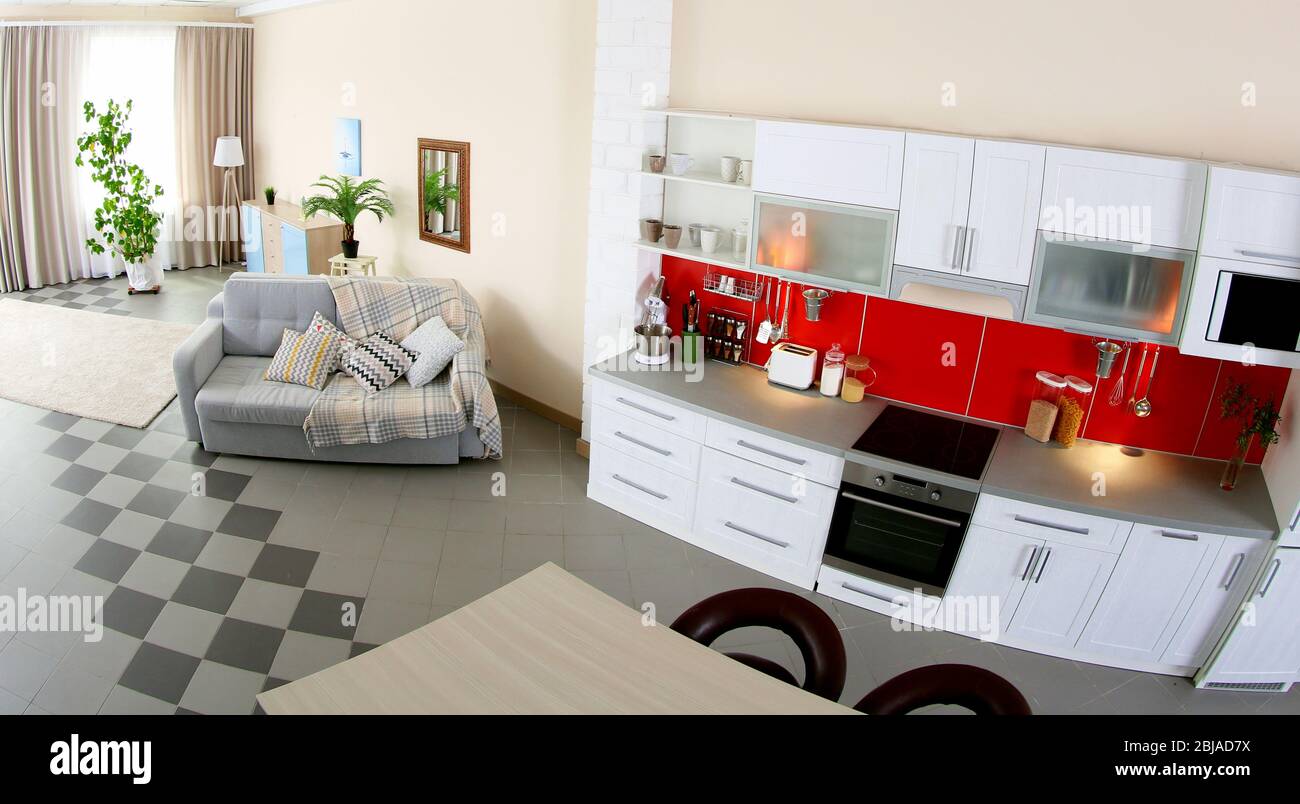 Room interior, top view Stock Photo - Alamy