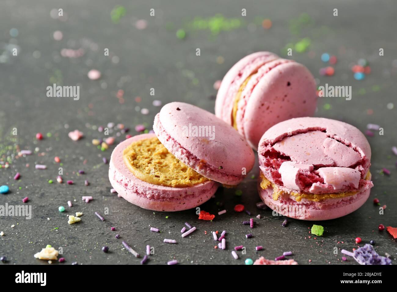 Crushed pink meringue hi-res stock photography and images - Alamy