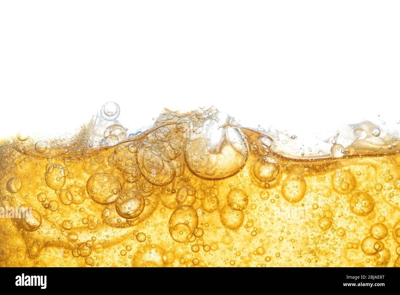 Conceptual image, yellow fat, like obesity cells, under the microscope ...