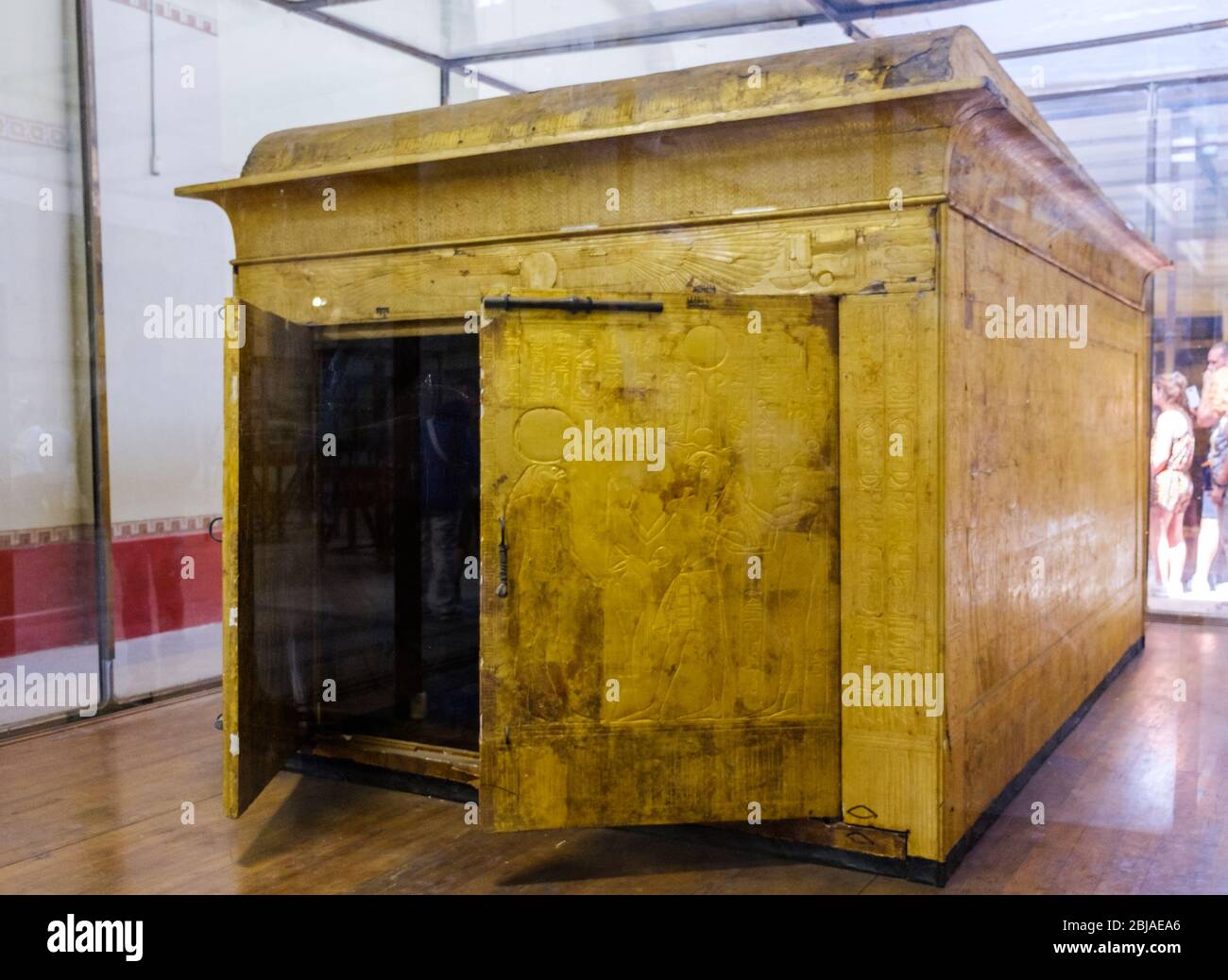 Cairo / Egypt - May 25th 2019: The outer golden shrine of famous ...