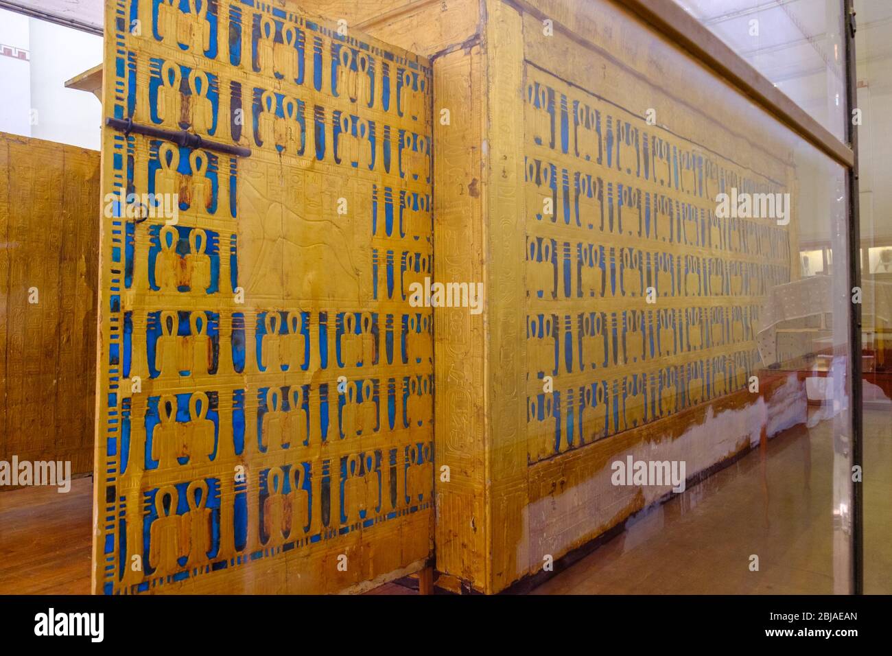 Cairo / Egypt - May 25th 2019: The outer golden shrine of famous ...
