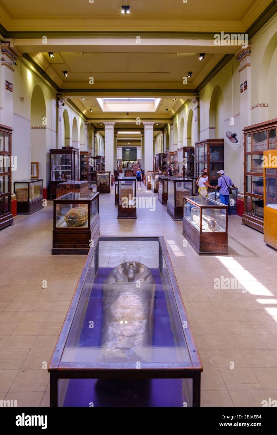 Cairo / Egypt - May 25, 2019: Interior of the Museum of Egyptian ...