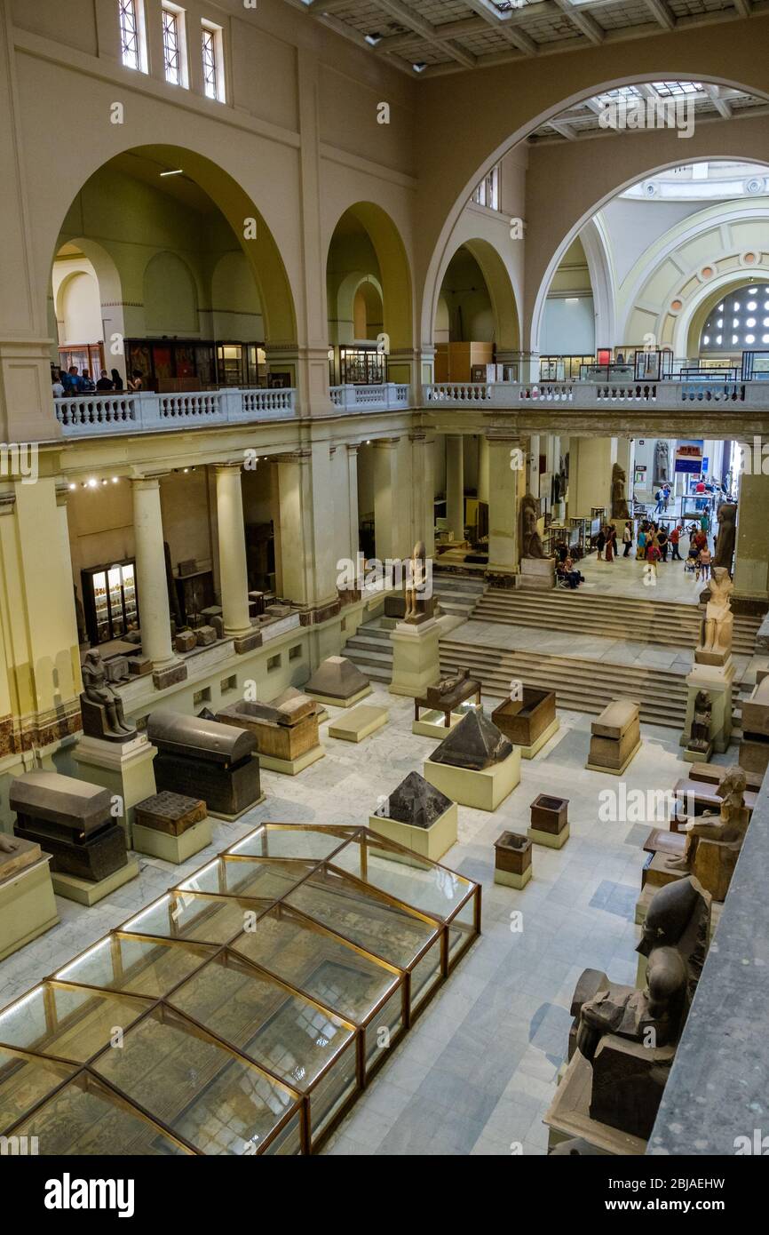 Cairo / Egypt - May 25, 2019: Interior of the Museum of Egyptian ...
