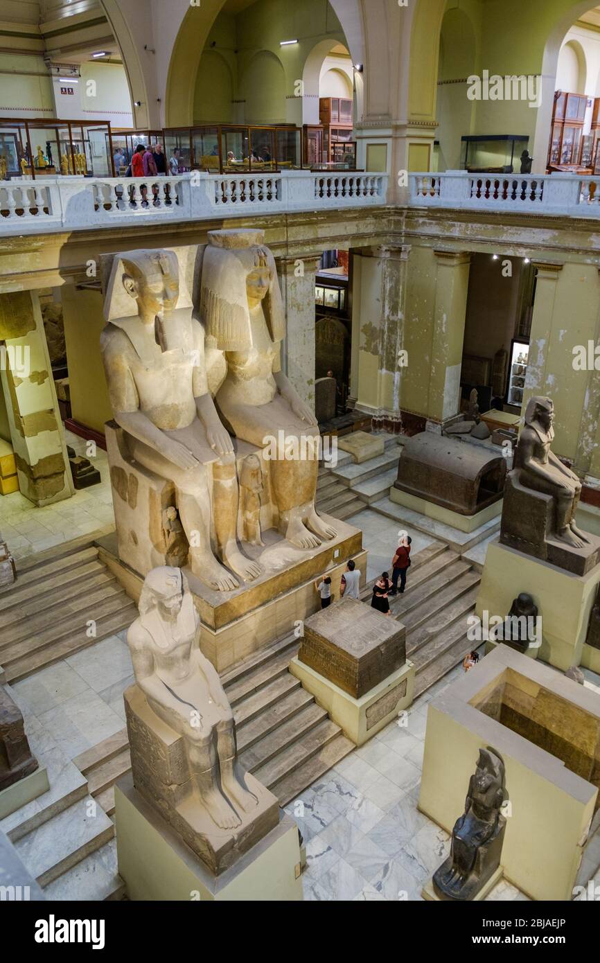 Cairo / Egypt - May 25, 2019: Interior of the Museum of Egyptian ...