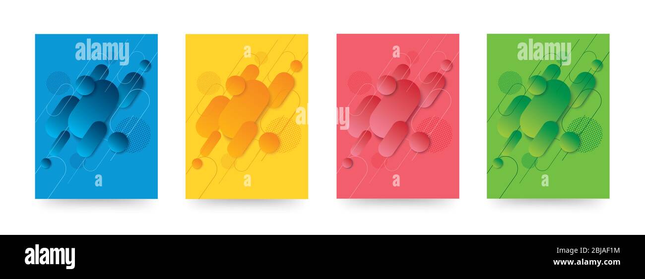 Modern colorful flyer Cut Out Stock Images & Pictures - Alamy