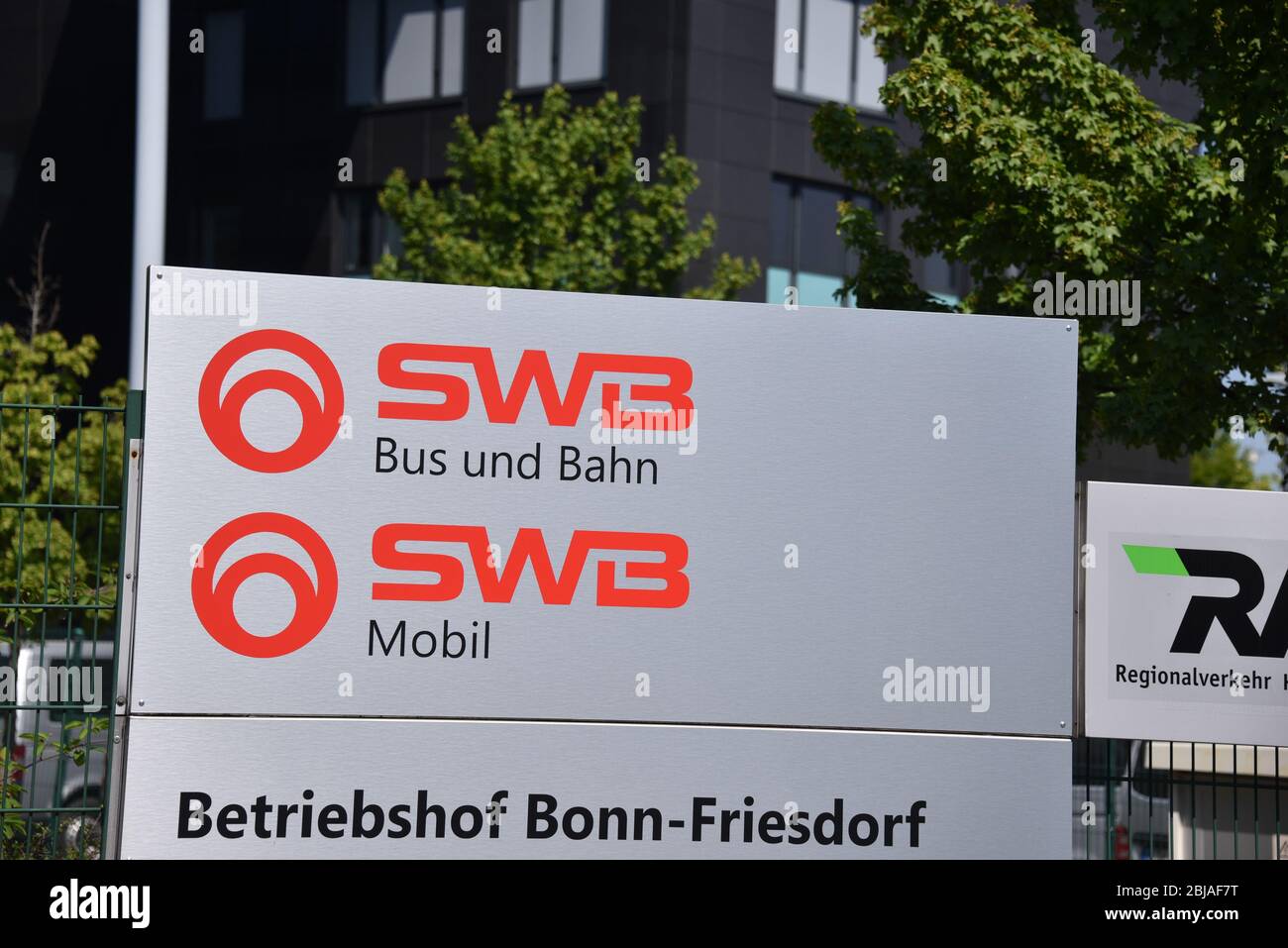 Bonn, Germany. 26th Apr, 2020. Logo, lettering Stadtwerke Bonn Verkehrs ...