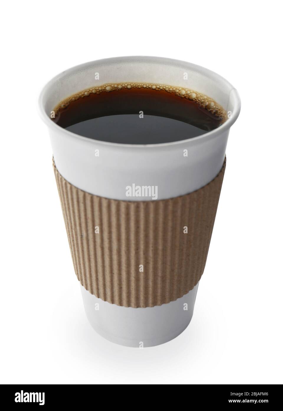 Cup of coffee, isolated on white Stock Photo - Alamy