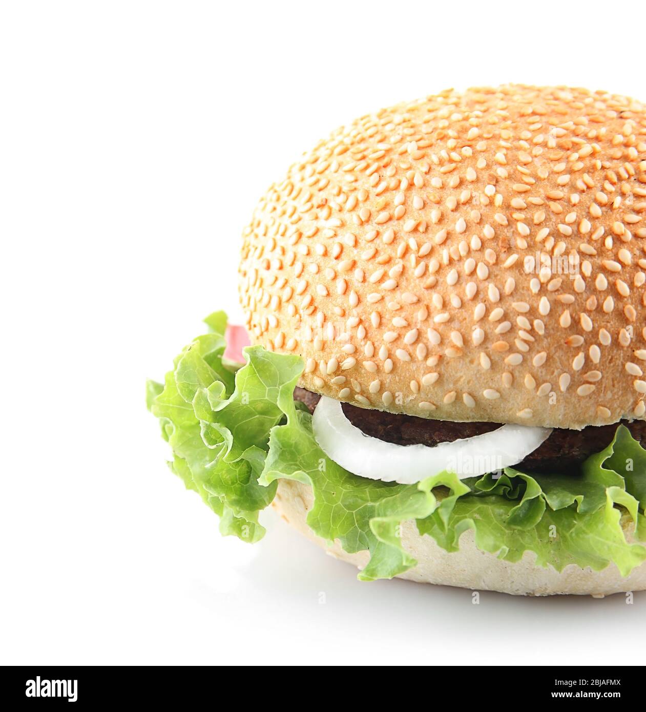 Isolated hamburger onion rings hi-res stock photography and images - Alamy