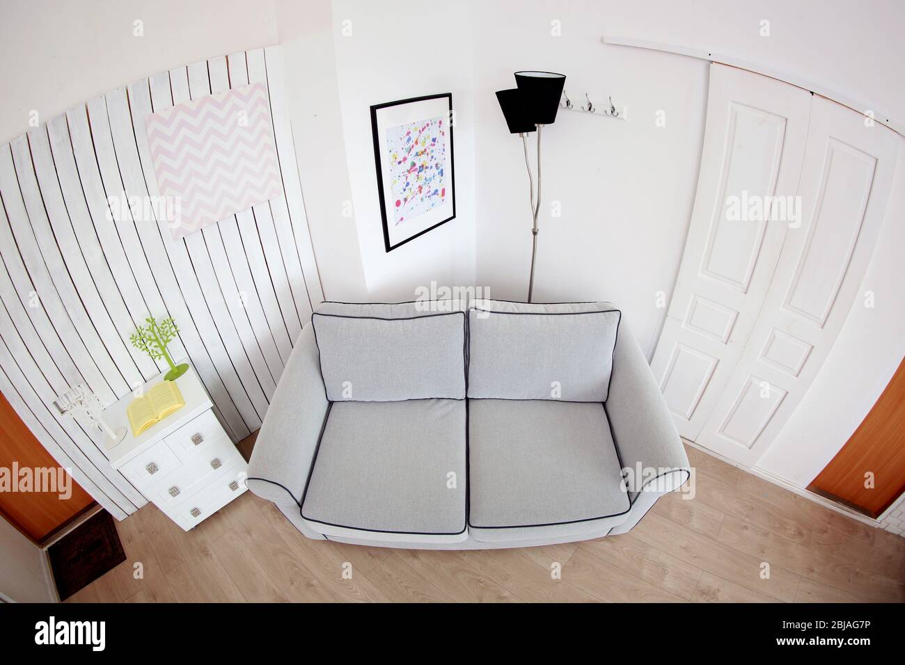 Room interior, top view Stock Photo - Alamy