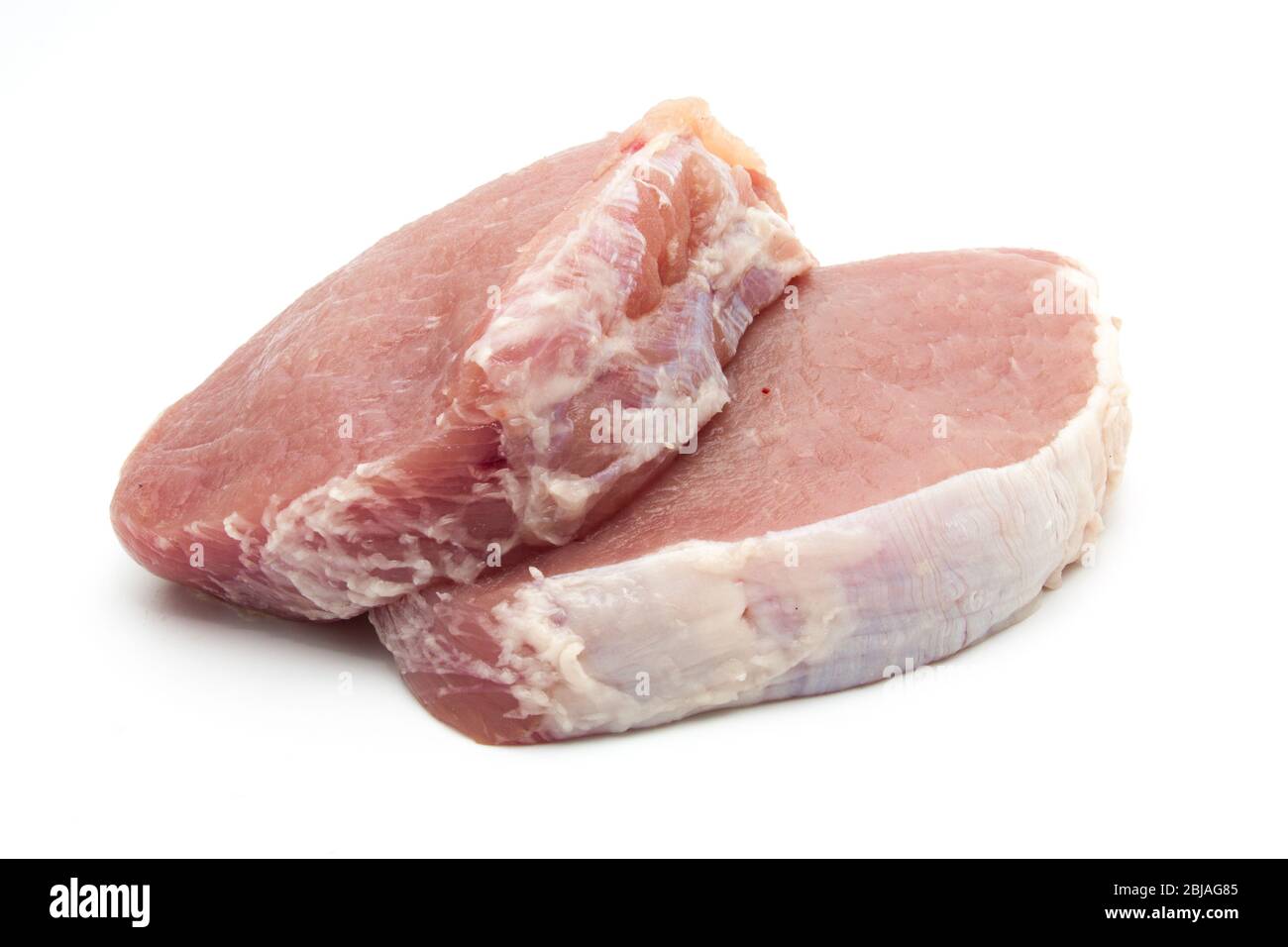 fresh pork chop isolated Stock Photo - Alamy