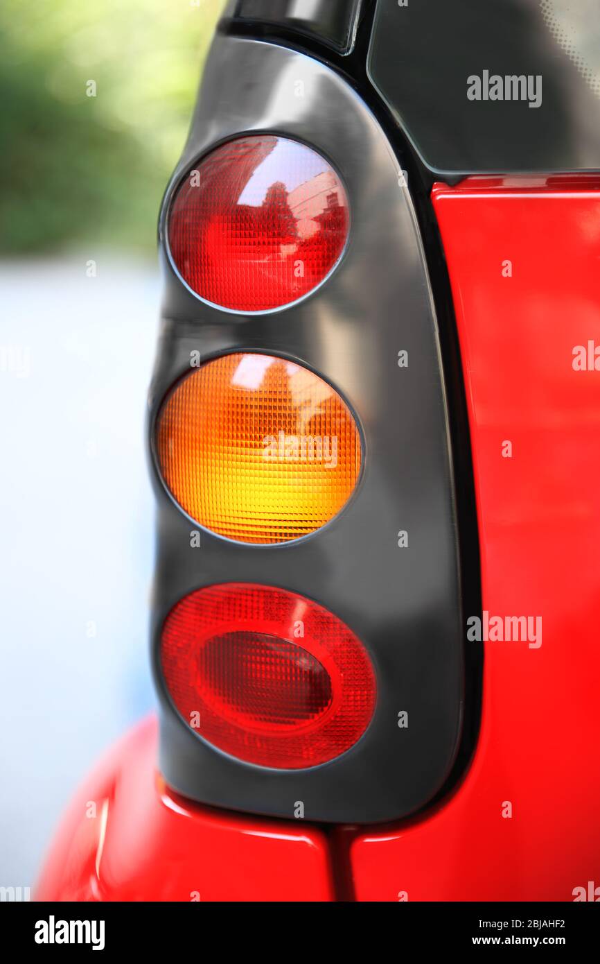 Car rear lights, closeup Stock Photo - Alamy