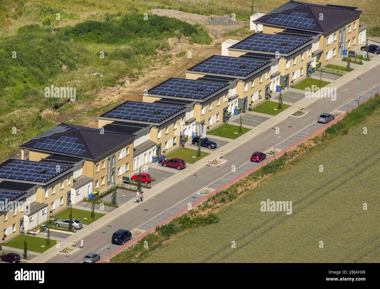 , Residential area of a multi-family house settlement Zum Steinacker ...