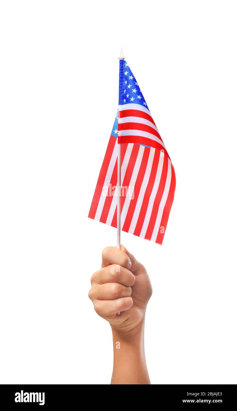 Kid hand american flag hi-res stock photography and images - Alamy