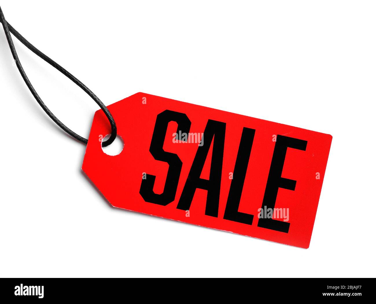 Sale label on white background Stock Photo - Alamy