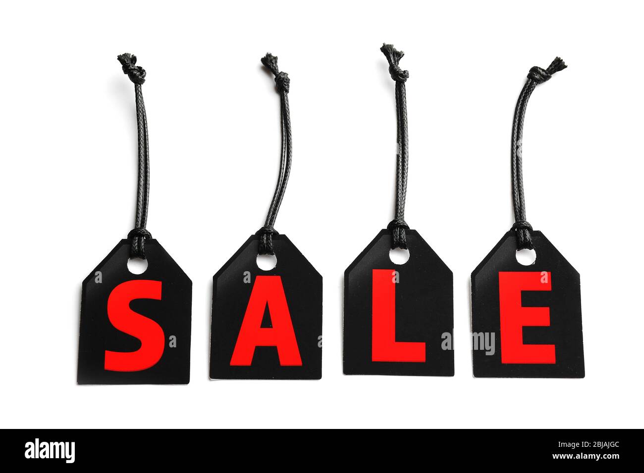 Sale labels on white background Stock Photo - Alamy