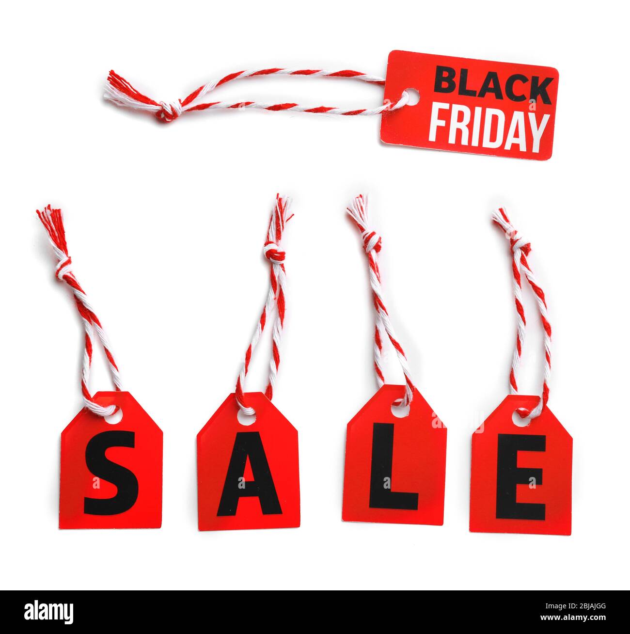 Sale labels on white background Stock Photo - Alamy