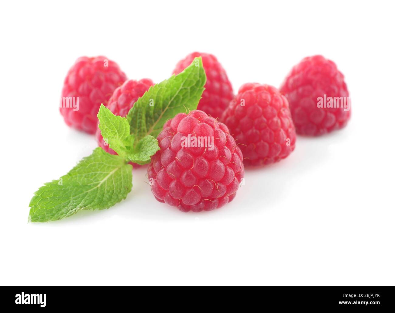 Fresh raspberry, isolated on white Stock Photo - Alamy