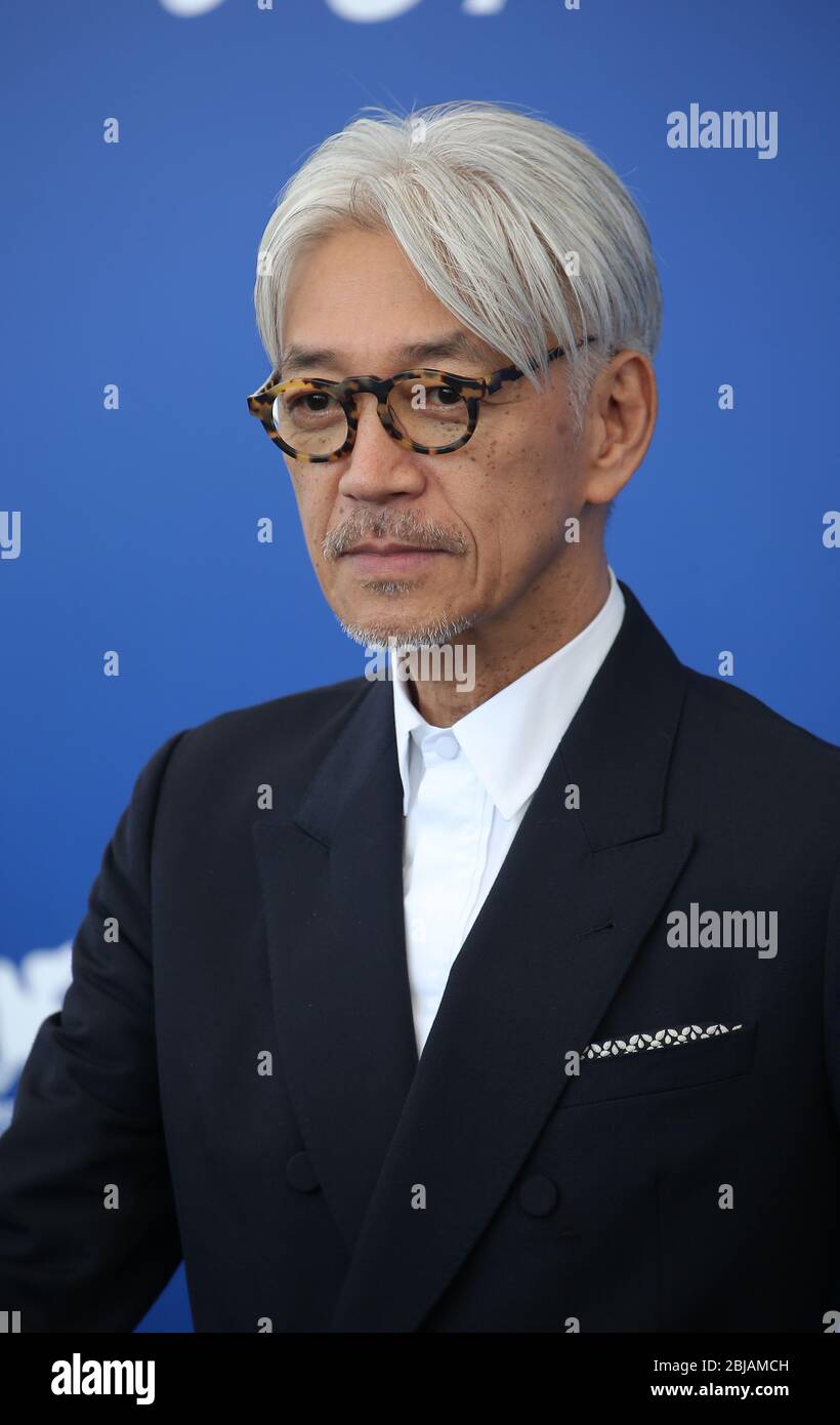 VENICE, ITALY - SEPTEMBER 03: Ryuichi Sakamoto attends the 'Ryuichi ...